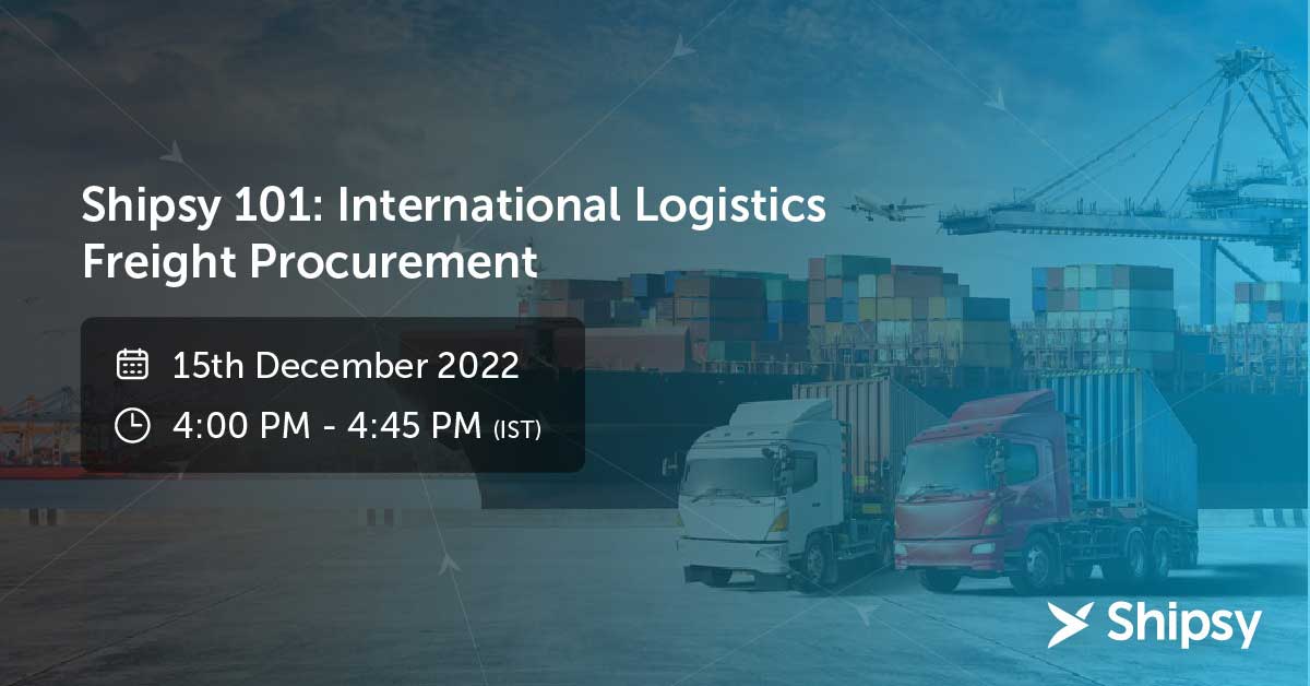 International Logistics Freight Procurement - Shipsy